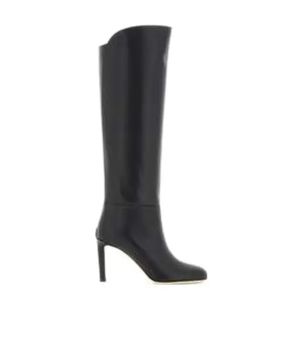 JIMMY CHOO Karter Slip-on Boots - Black