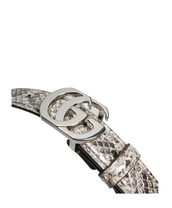 Gucci Cut Gg Marmont Skinny Belt