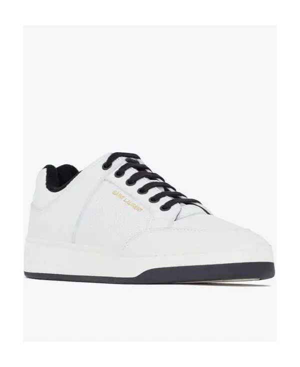 Saint Laurent Sl/61 Low-top Sneakers In Grained Leather