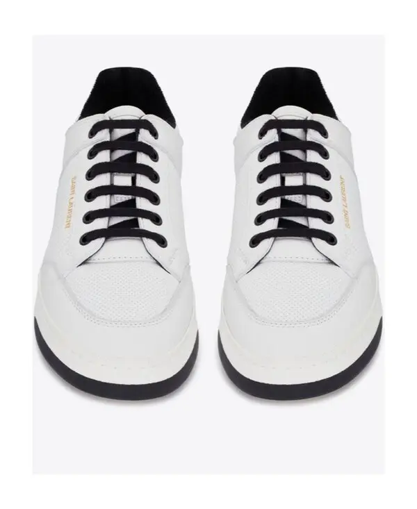 Saint Laurent Sl/61 Low-top Sneakers In Grained Leather