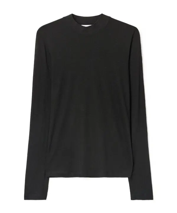 Filippa K Lyocell Cashmere Mock Neck Top