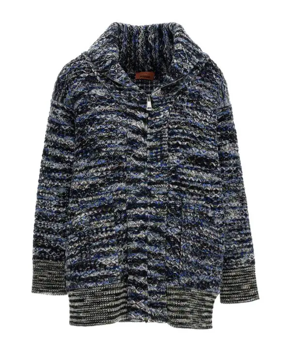 Missoni Zipper Cardigan - Black