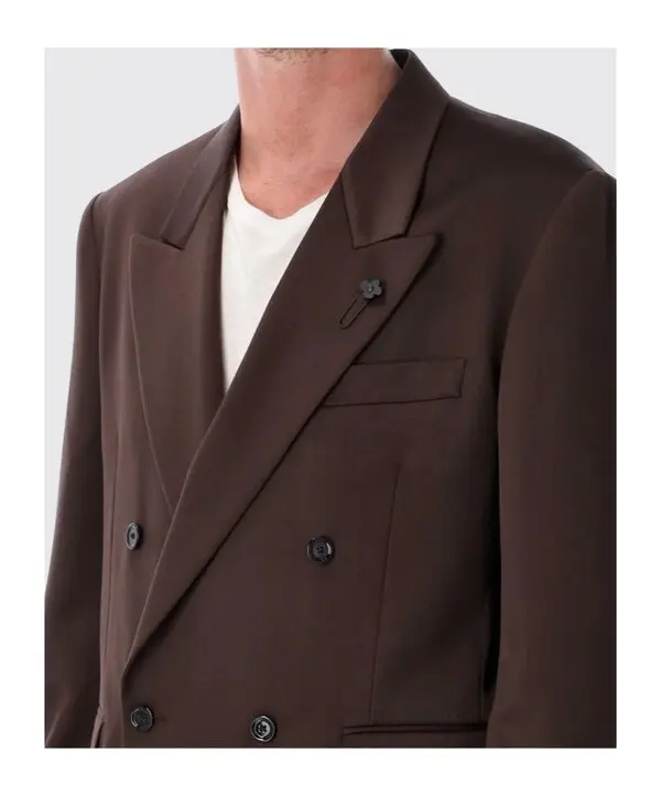 LARDINI Double-breasted Peak-lapel Suit