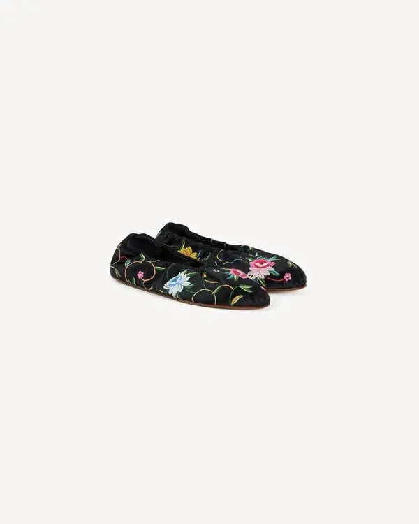 Kenzo Ballet' Ballerinas In Embroidered Satin