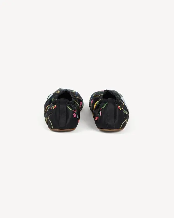 Kenzo Ballet' Ballerinas In Embroidered Satin