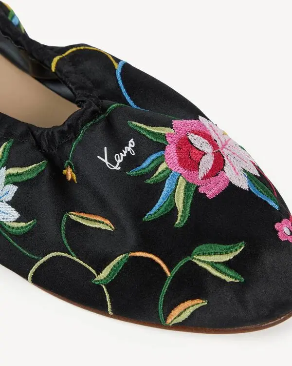 Kenzo Ballet' Ballerinas In Embroidered Satin