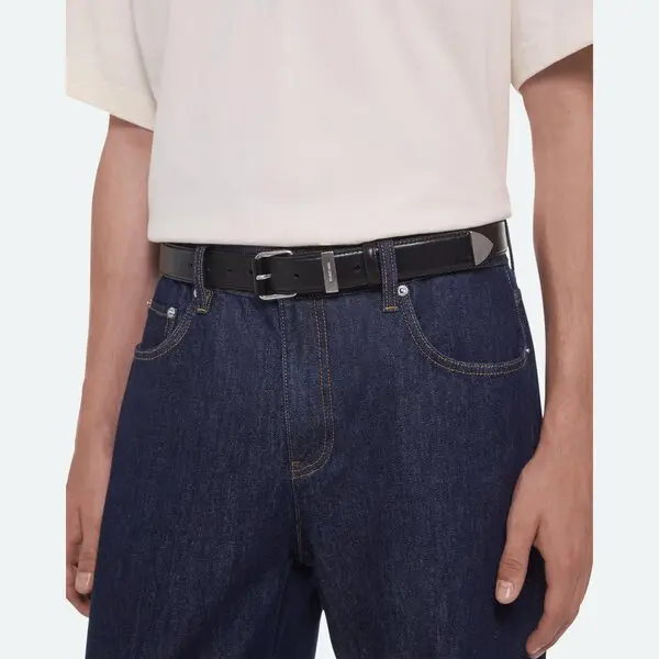 Helmut Lang Leather Wardrobe Belt - Black