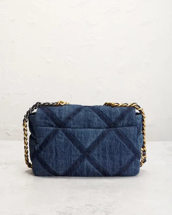 FWRD RENEW Chanel Denim Medium 19 Flap Bag
