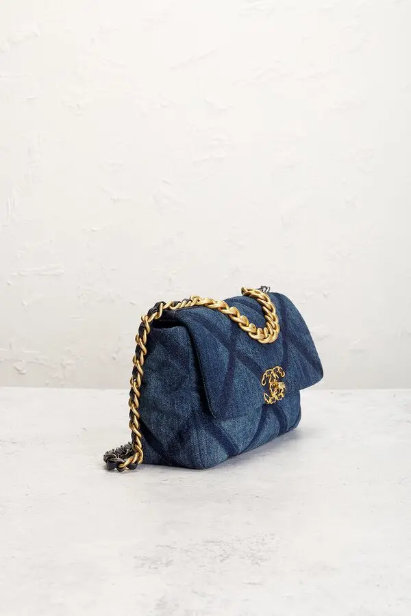 Chanel Renew Medium 19 Flap Bag - Blue
