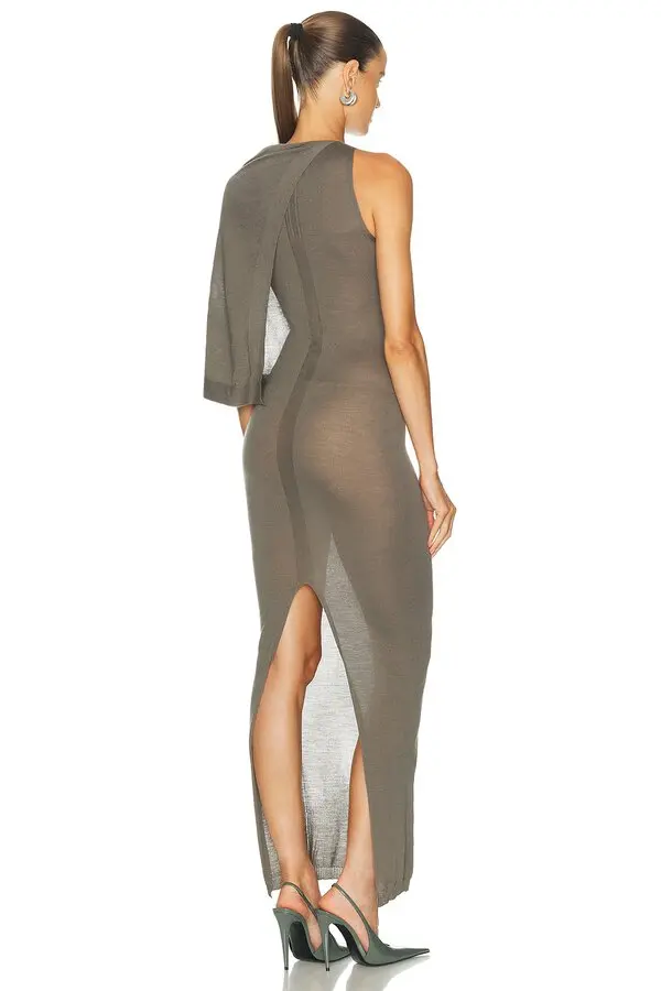 Rick Owens Sleeveless Scarf Gown - Dust