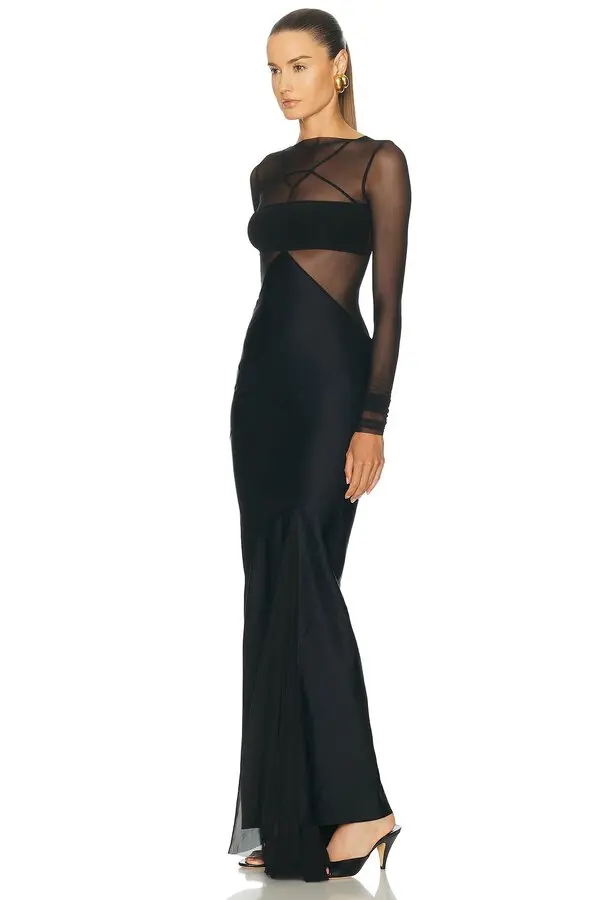 Rick Owens Combo Gown - Black