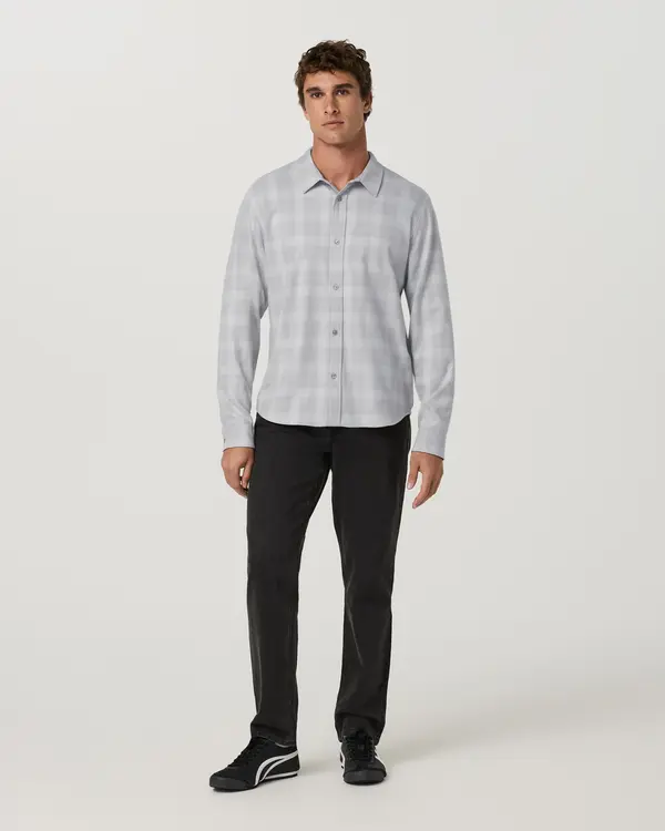 Vuori Long Sleeve Flannel Shirt - Sky Grey