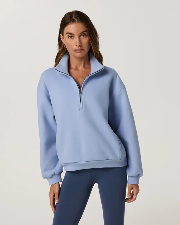 Vuori Restore Oversized Half Zip Jacket - Celestial