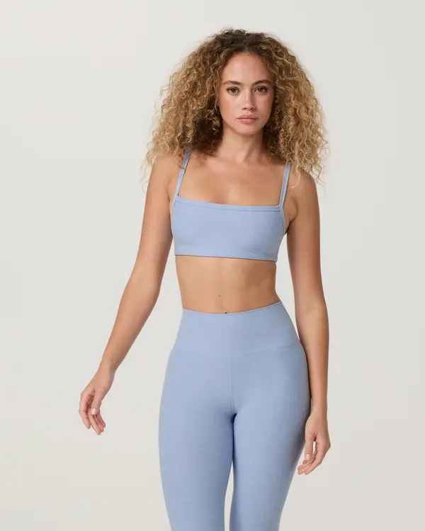 Vuori Elevation Square Neck Bra - Celestial Heather