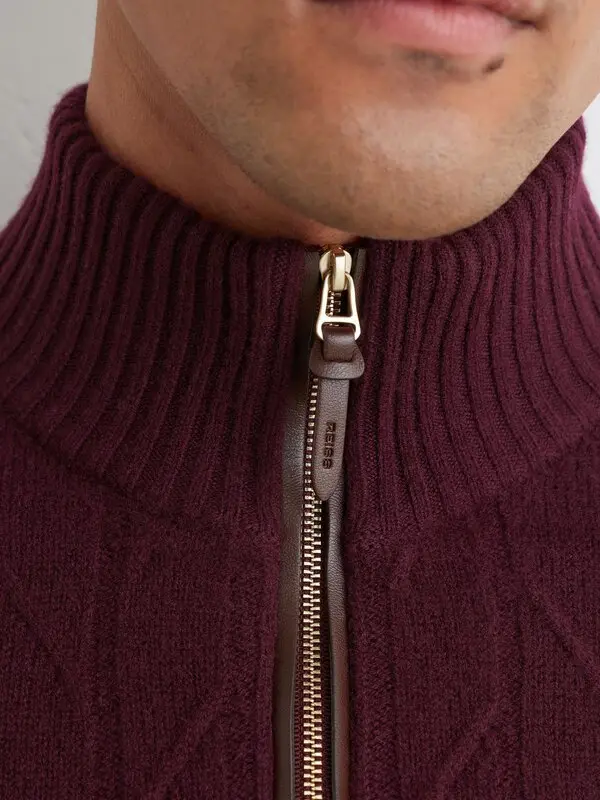 REISS Douglas Wool Half-zip Jumper