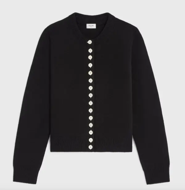 Celine Boatneck Sweater In Wool And Cashmere