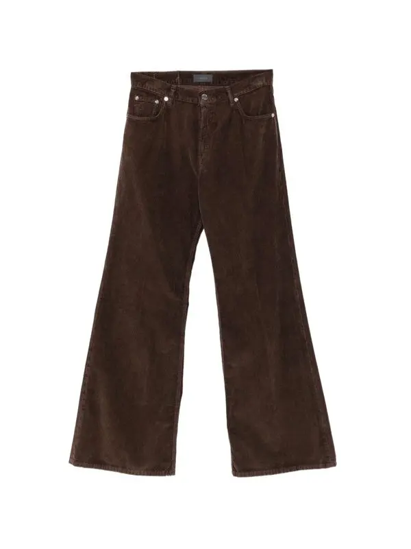 HAIKURE Clara Velvet Trousers - Brown