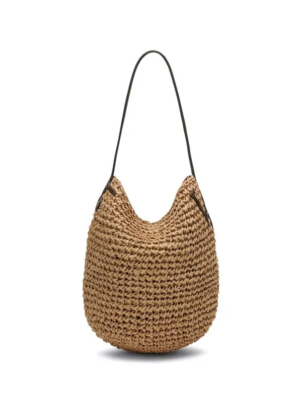JW Anderson Bulb Small Raffia Shoulder Bag