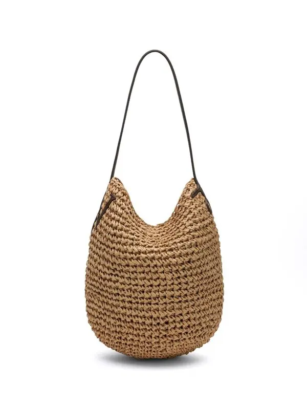 JW Anderson Bulb Small Raffia Shoulder Bag