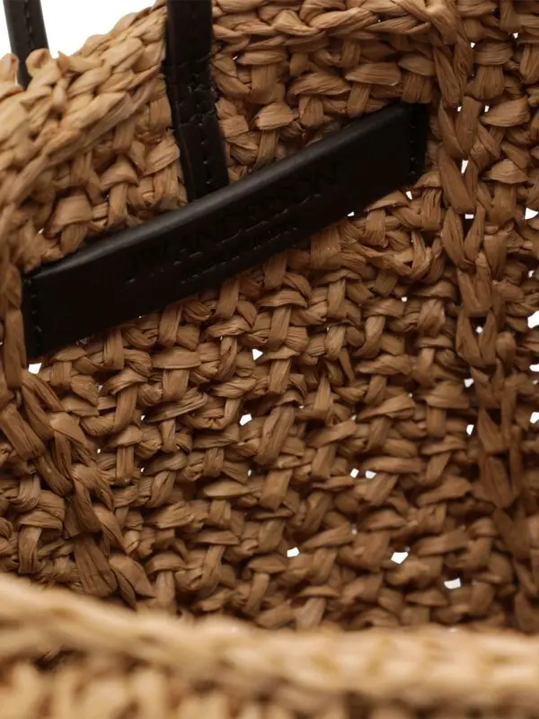 JW Anderson Bulb Small Raffia Shoulder Bag