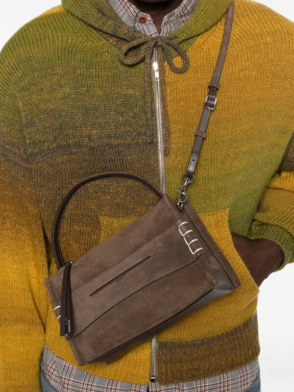 JW Anderson Loafer Small Leather Shoulder Bag - Brown
