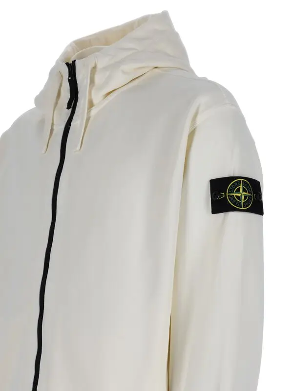 Stone Island Felpa Con Patch Logo
