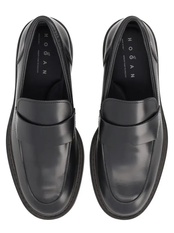 Hogan H704 Leather Loafers