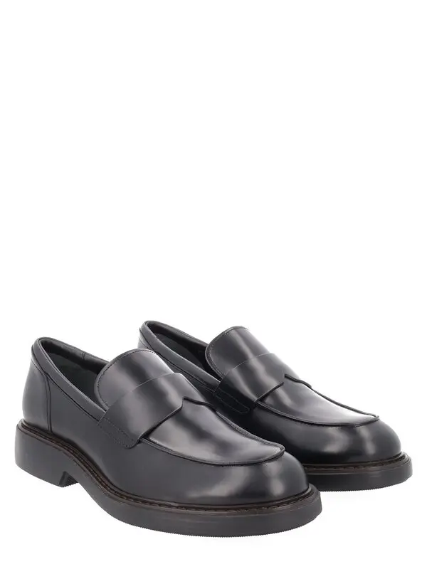 Hogan H704 Leather Loafers
