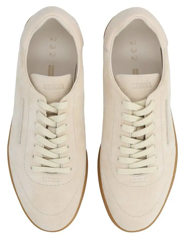 Zegna 232" Suede Lace-up Sneakers