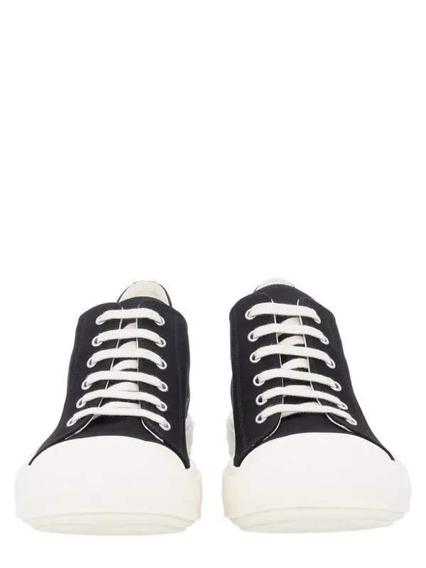Rick Owens Sneaker Basse In Denim Di Cotone