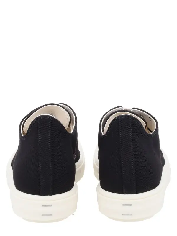 Rick Owens Sneaker Basse In Denim Di Cotone