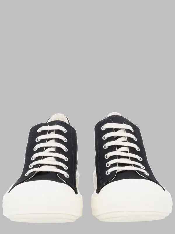 Rick Owens Sneaker Basse In Denim Di Cotone