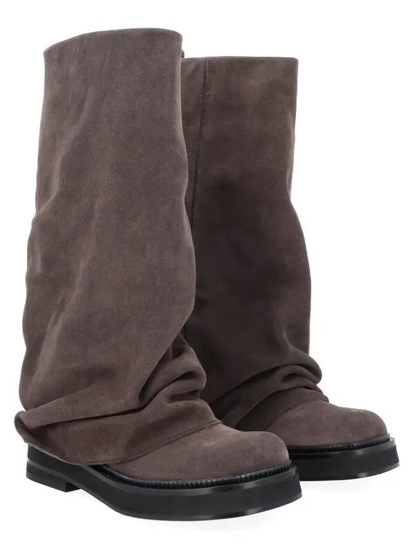 Attico Robin Combat Boots - Brown