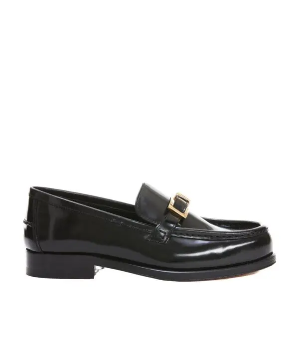 SERGIO ROSSI Round-toe Logo Loafers