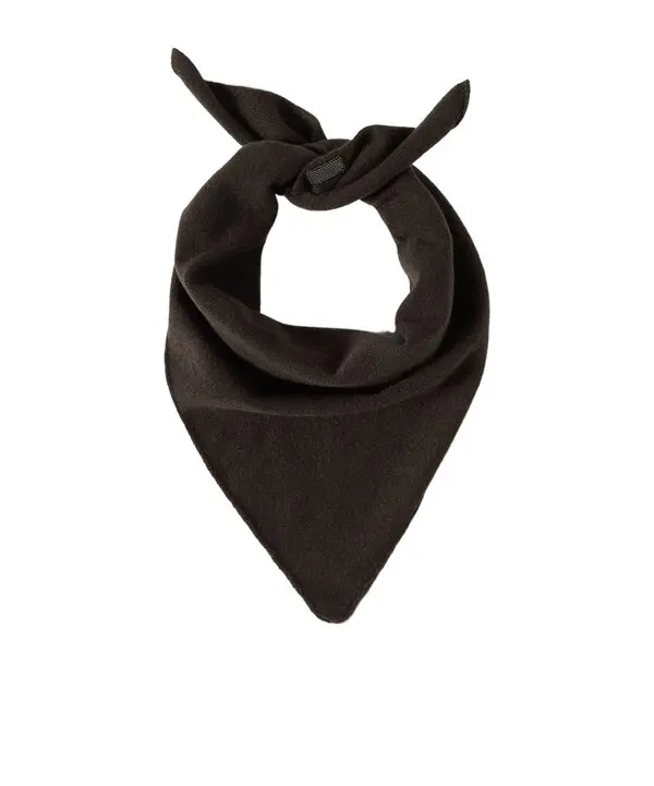 Brunello Cucinelli Cashmere Foulard With Monili - Coffee
