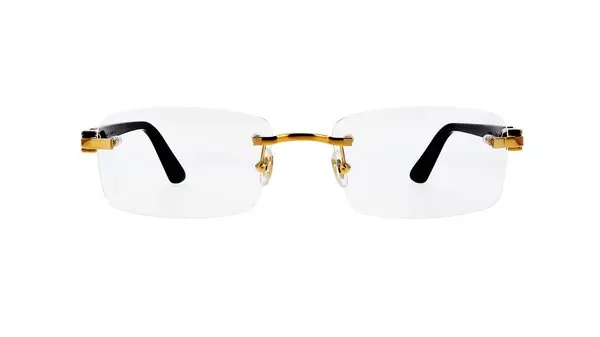 Cartier Rectangle Frameless Glasses - White