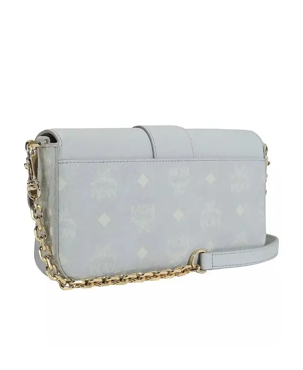 Mcm Logo Buckle Shoulder Bag