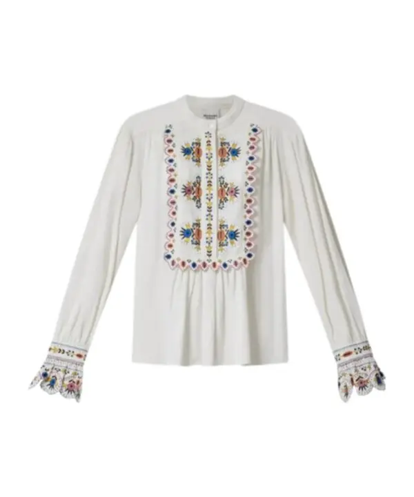 Isabel Marant Étoile Monique Embroidered Blouse - White