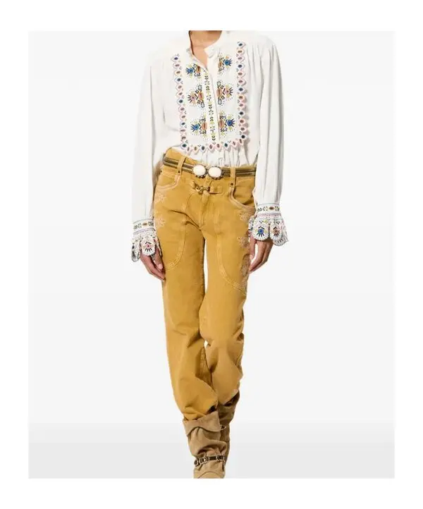 Isabel Marant Étoile Monique Embroidered Blouse - White