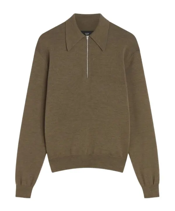 Phoebe Philo Long-sleeved Zip-up Polo Shirt