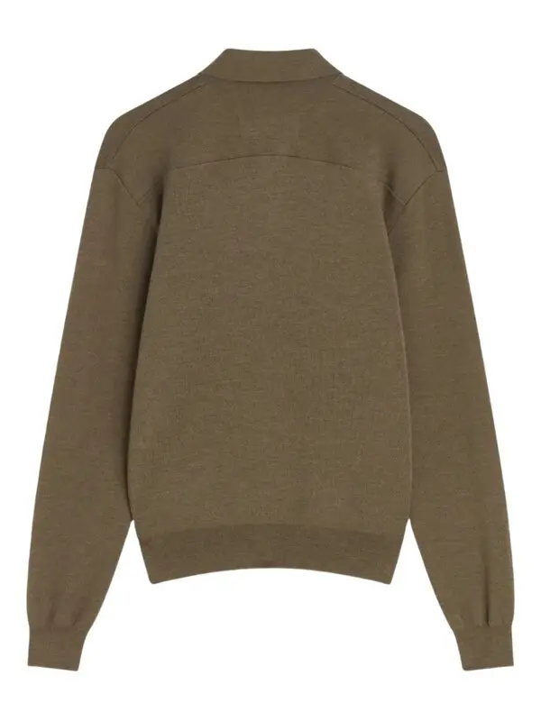 Phoebe Philo Long-sleeved Zip-up Polo Shirt