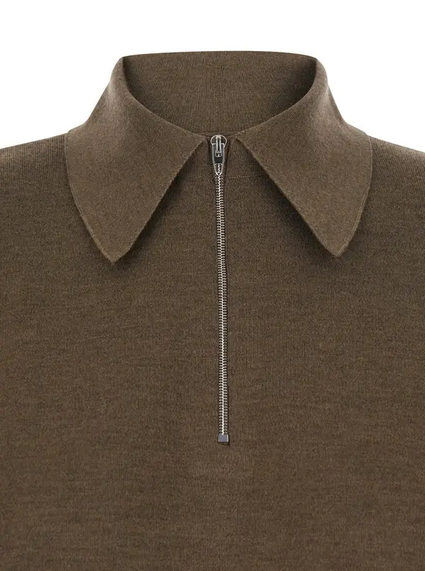 Phoebe Philo Long-sleeved Zip-up Polo Shirt - No