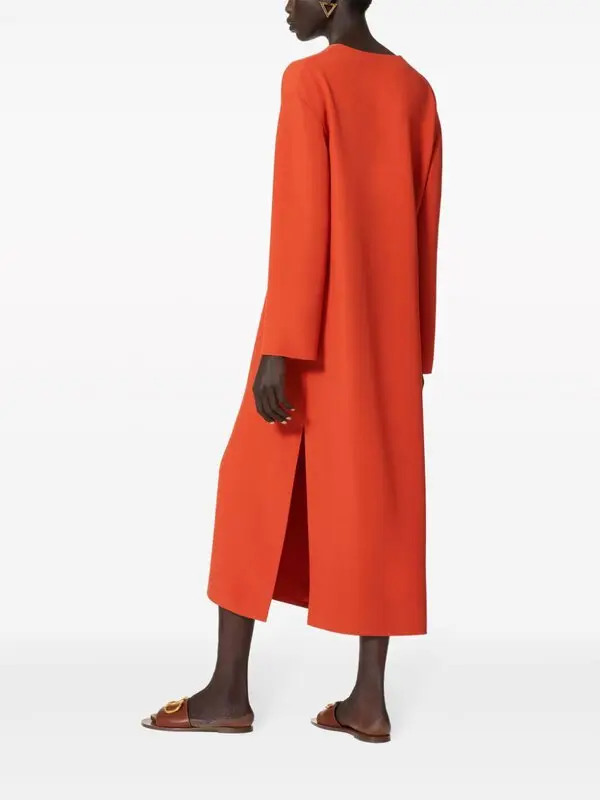 Valentino Garavani V Gold Straight Hem Midi Dress