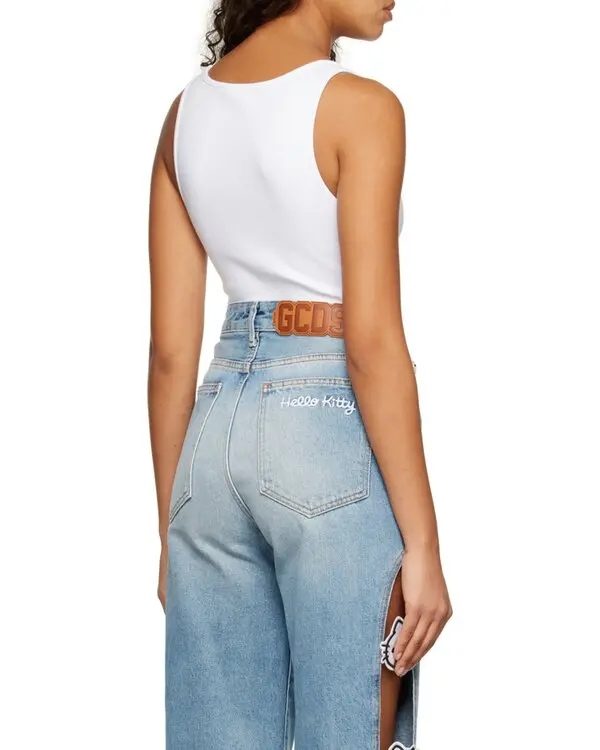 Gcds Logo Printed Jersey Bodysuit