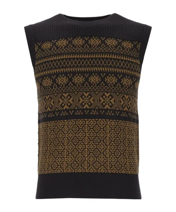 Dries Van Noten Mekele Knitted Vest - Grey