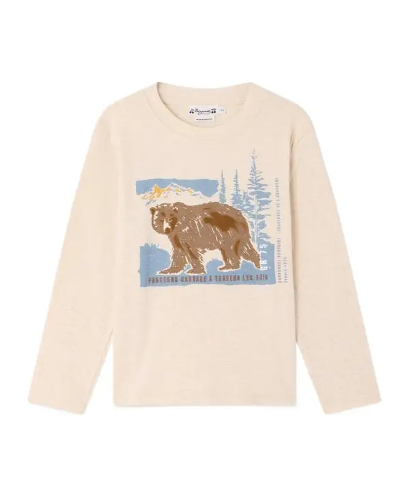 Bonpoint Long Sleeve T-shirt - Light Brown