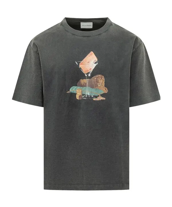 Drole De Monsieur Drôle De Glass Lion Print T-shirt