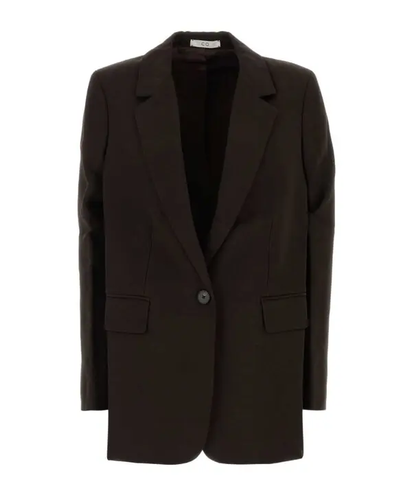Co Single-button Long-sleeve Blazer