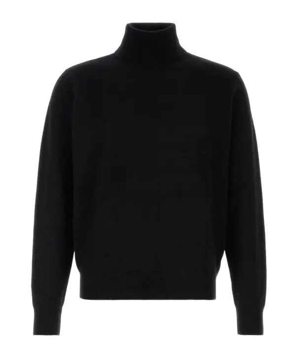 ENTIRE STUDIOS High-neck Knit Sweater - Black