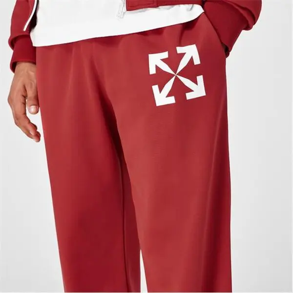 Off-White Printed Sweatpants - Red